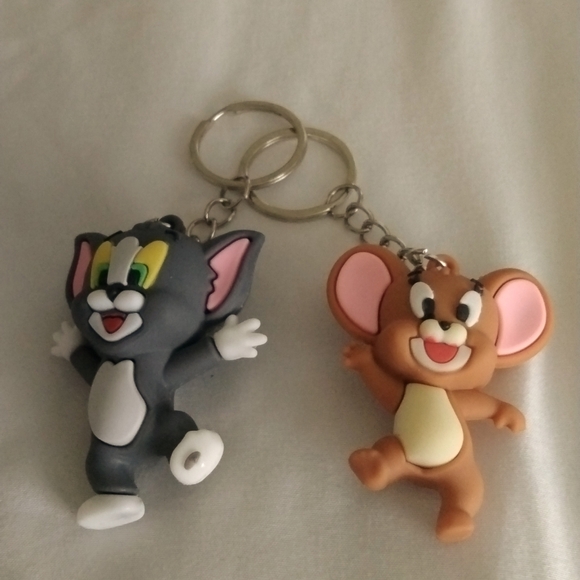 Accessories | Set 2 Pc Tom And Jerry Cartoon His Hers Buddy Key Rings ...